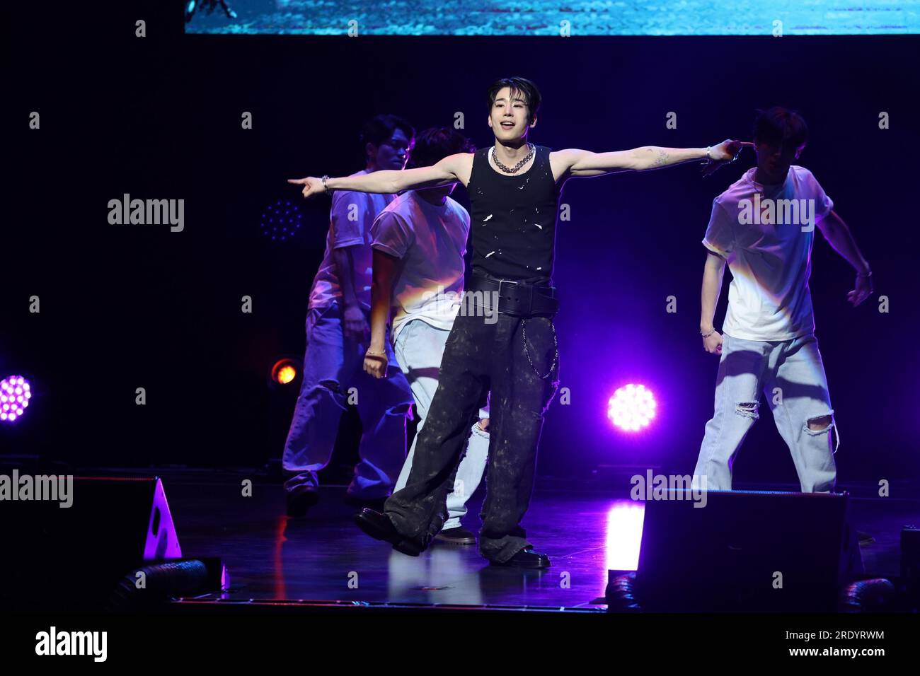 South Korean singer-songwriter, rapper, dancer and actor Han Seung-woo ...