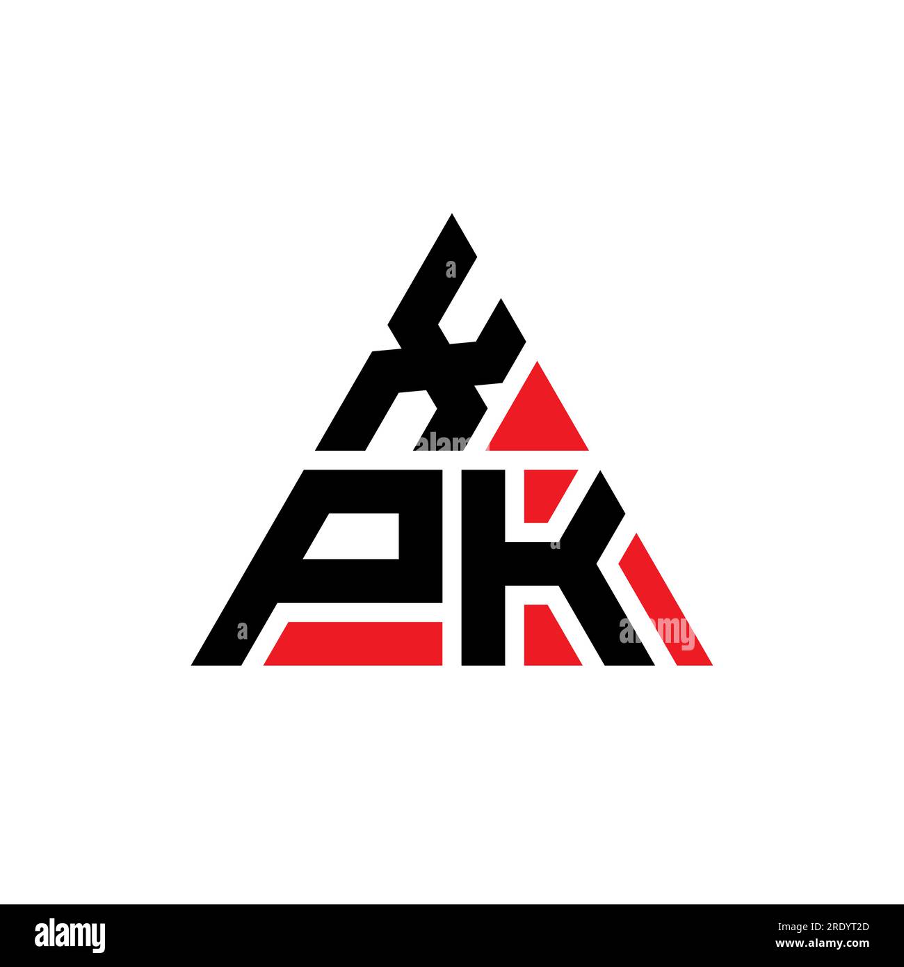 XPK triangle letter logo design with triangle shape. XPK triangle logo ...