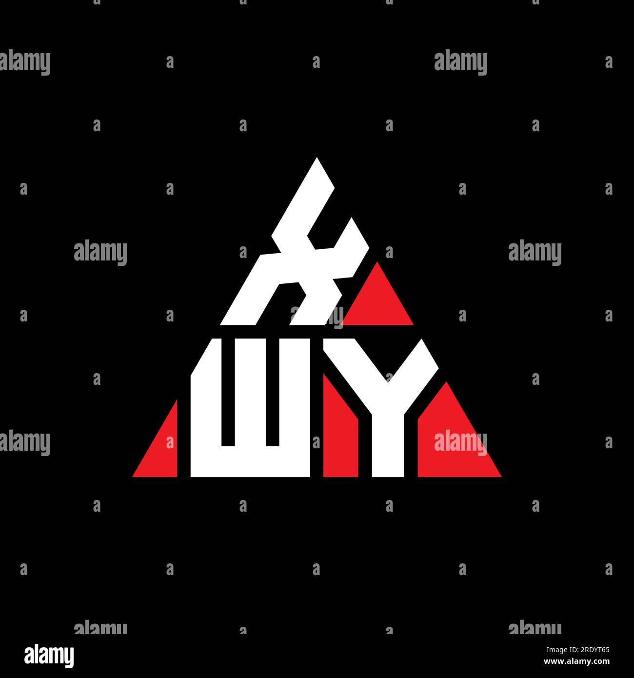 XWY triangle letter logo design with triangle shape. XWY triangle logo ...