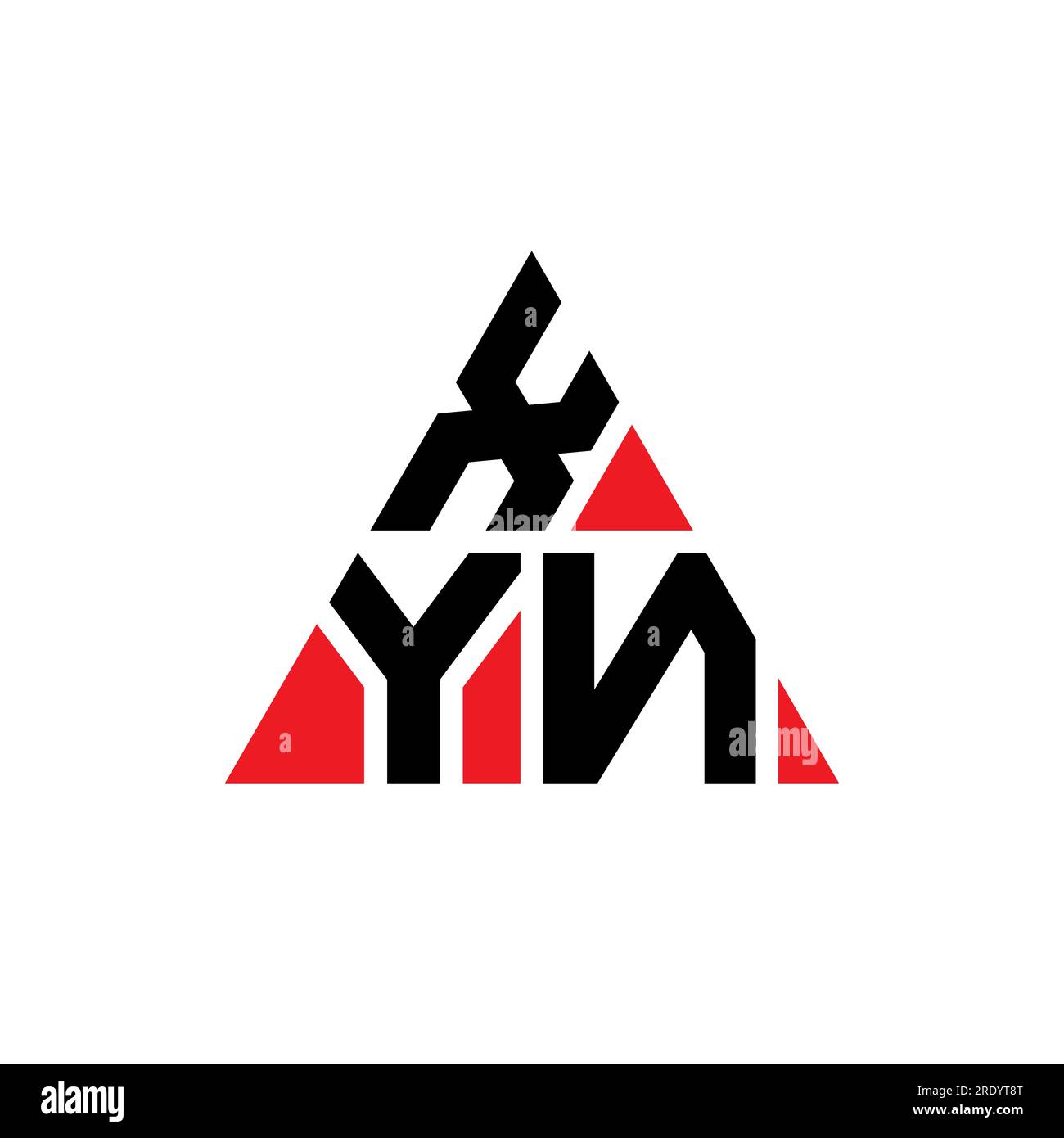 XYN triangle letter logo design with triangle shape. XYN triangle logo ...