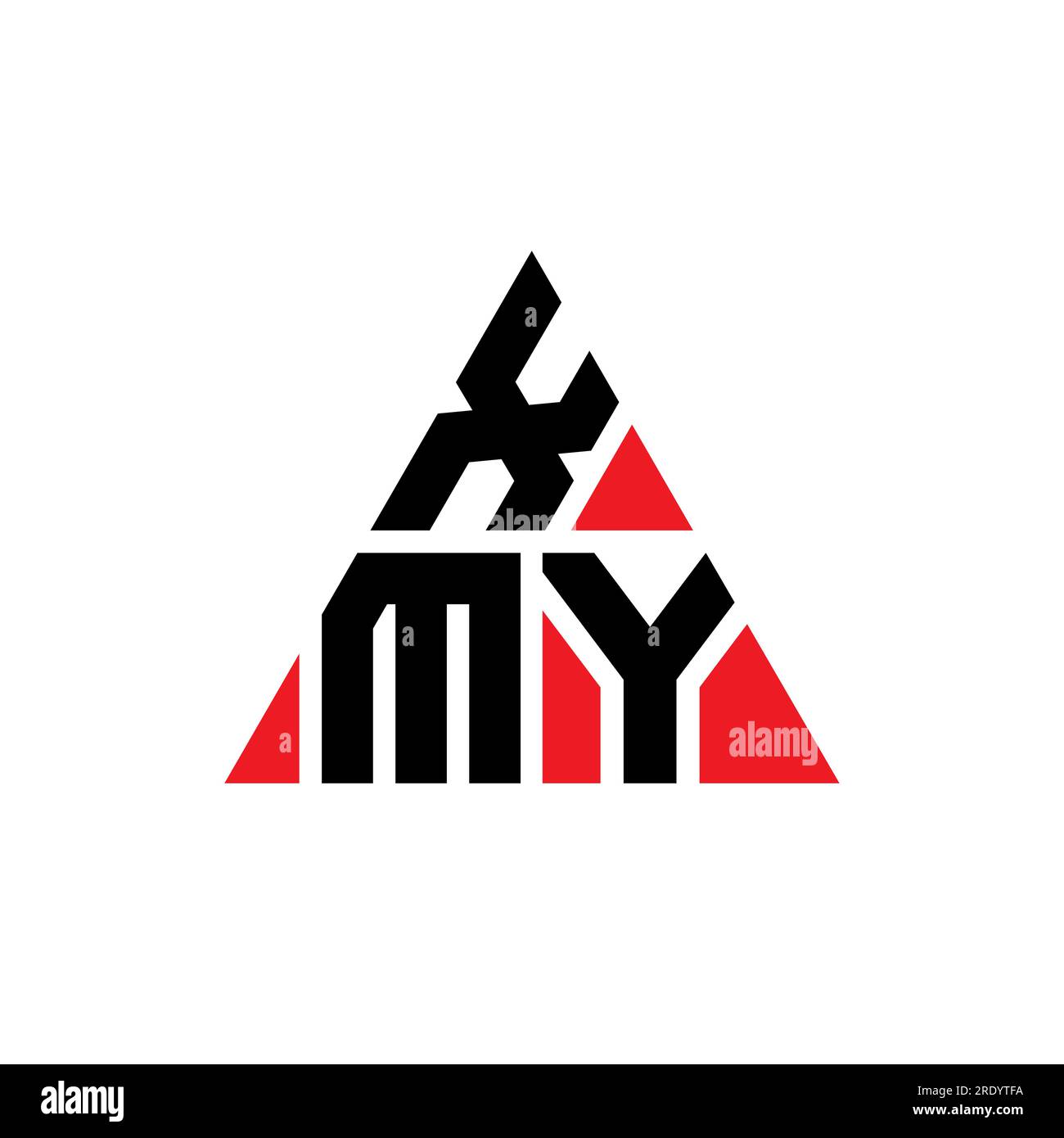 XMY triangle letter logo design with triangle shape. XMY triangle logo ...