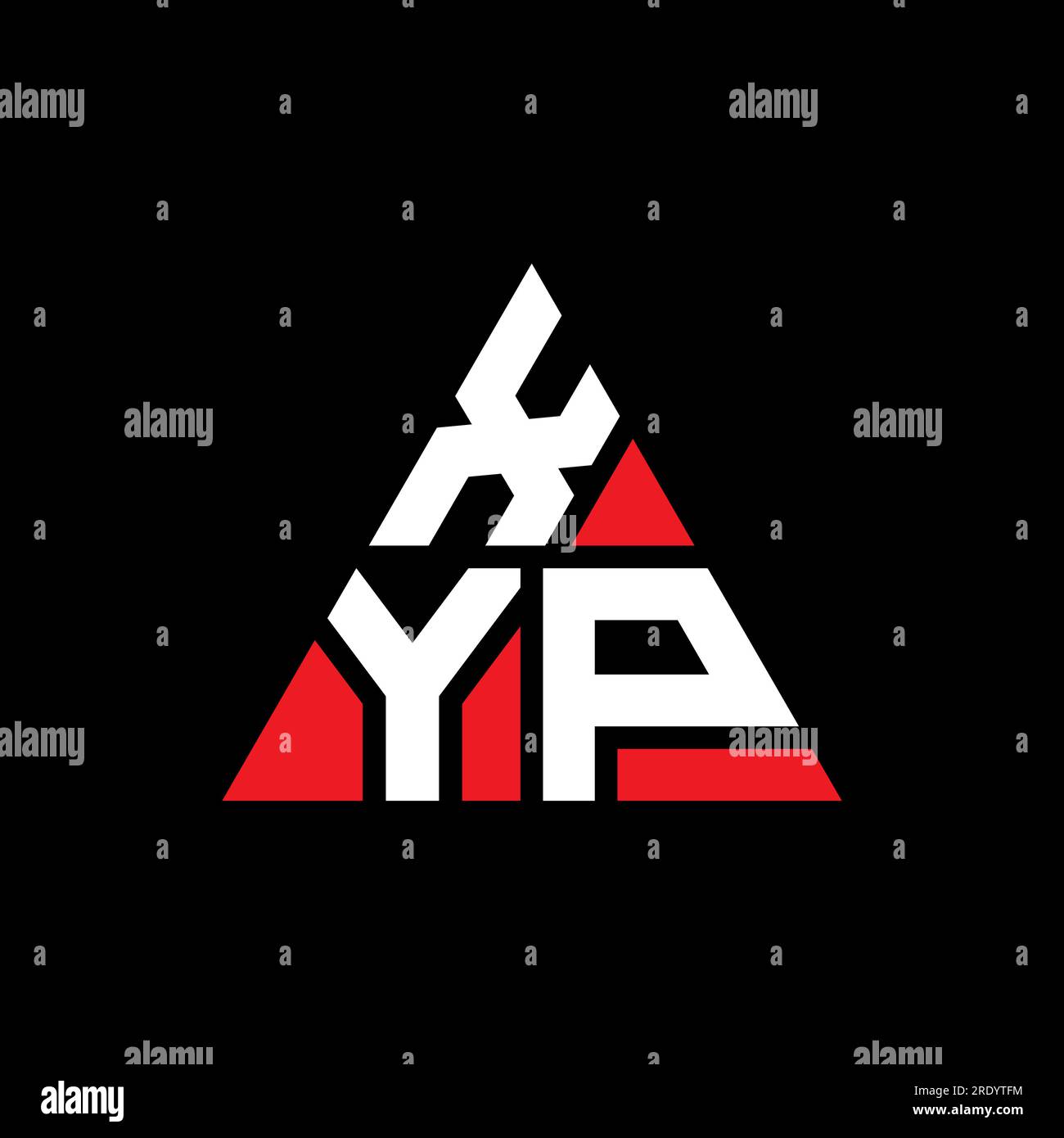 XYP triangle letter logo design with triangle shape. XYP triangle logo ...