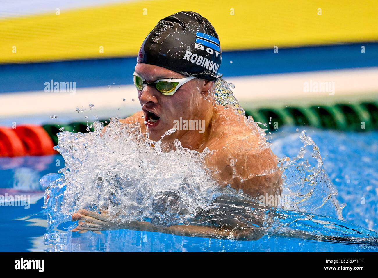 Fukuoka, Japan. 23rd July, 2023. Adrian Robinson of Botswana competes ...