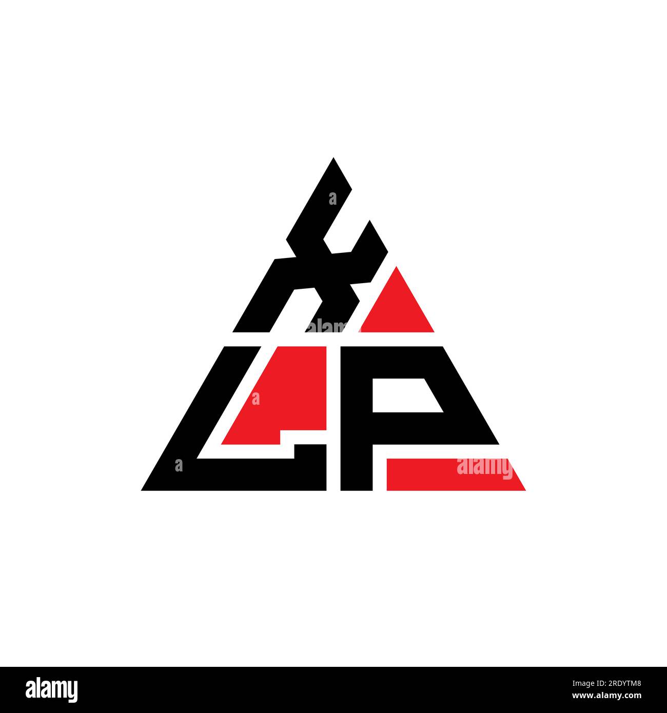 XLP triangle letter logo design with triangle shape. XLP triangle logo ...