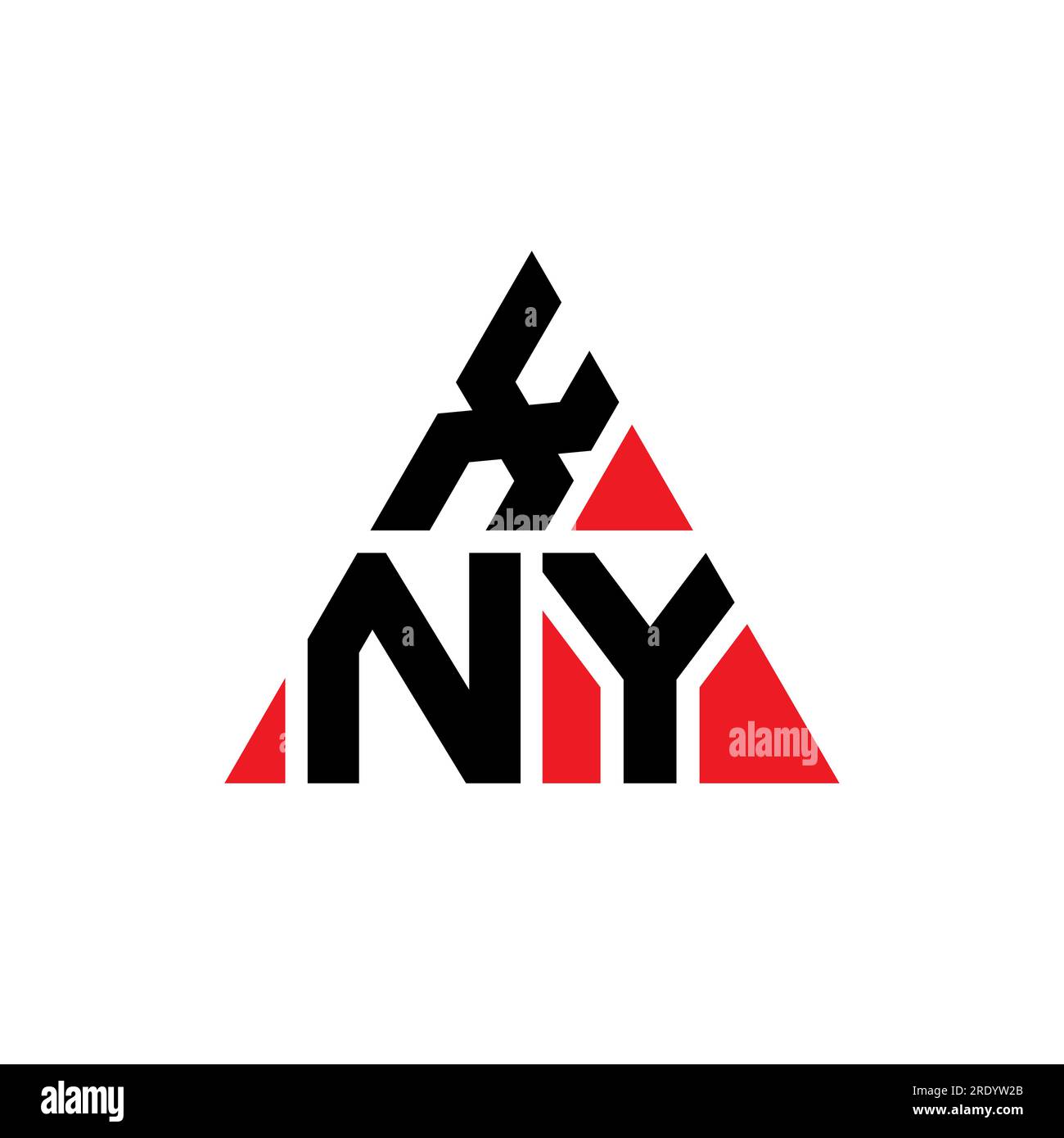 XNY triangle letter logo design with triangle shape. XNY triangle logo ...