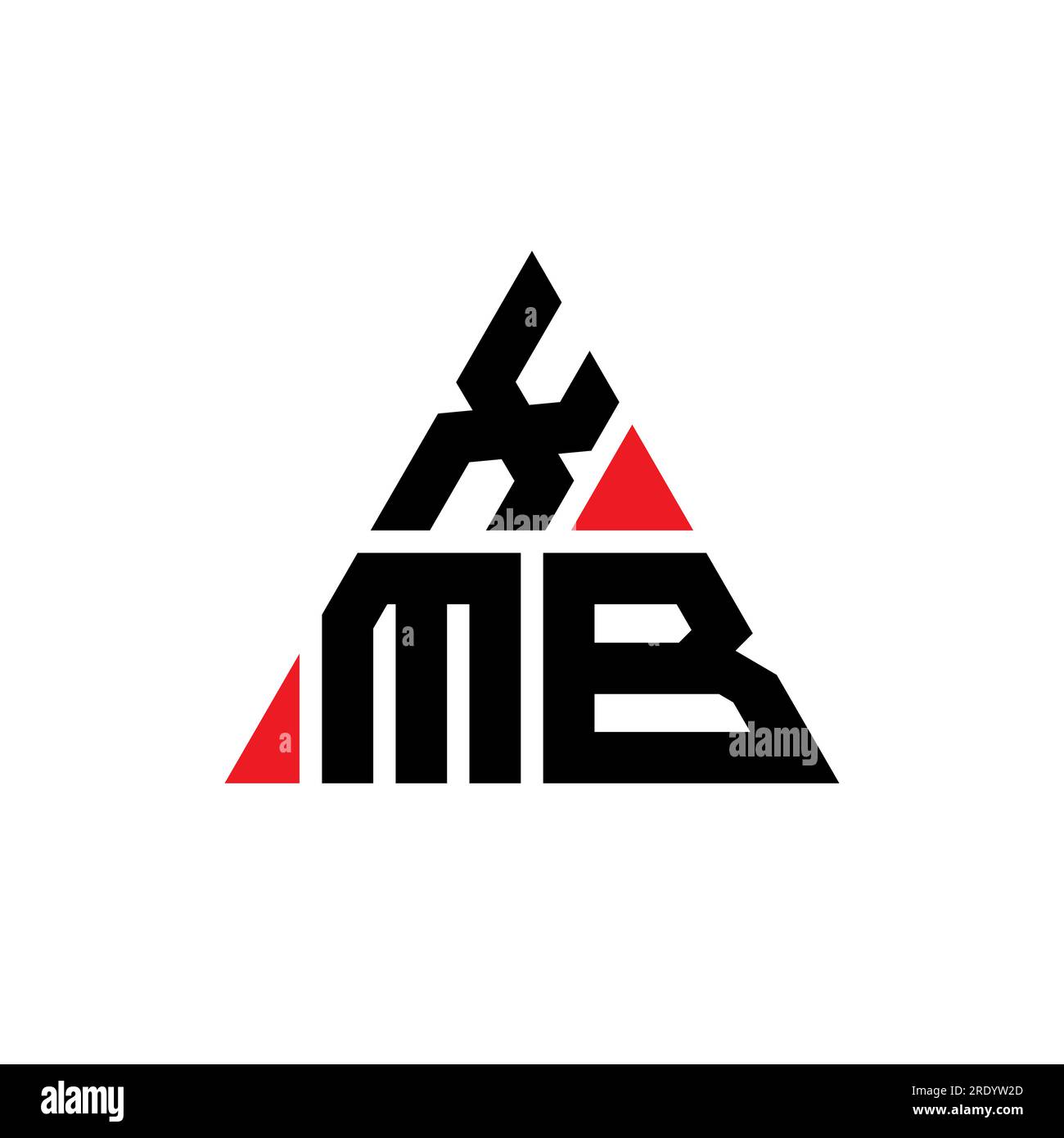 XMB triangle letter logo design with triangle shape. XMB triangle logo ...