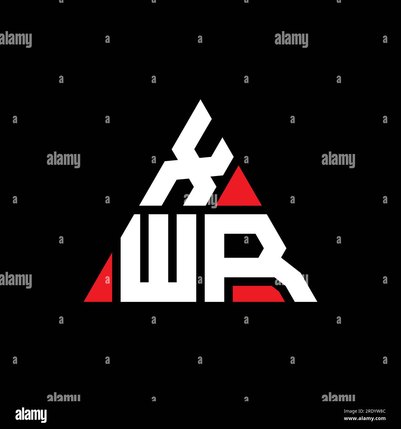 XWR triangle letter logo design with triangle shape. XWR triangle logo ...