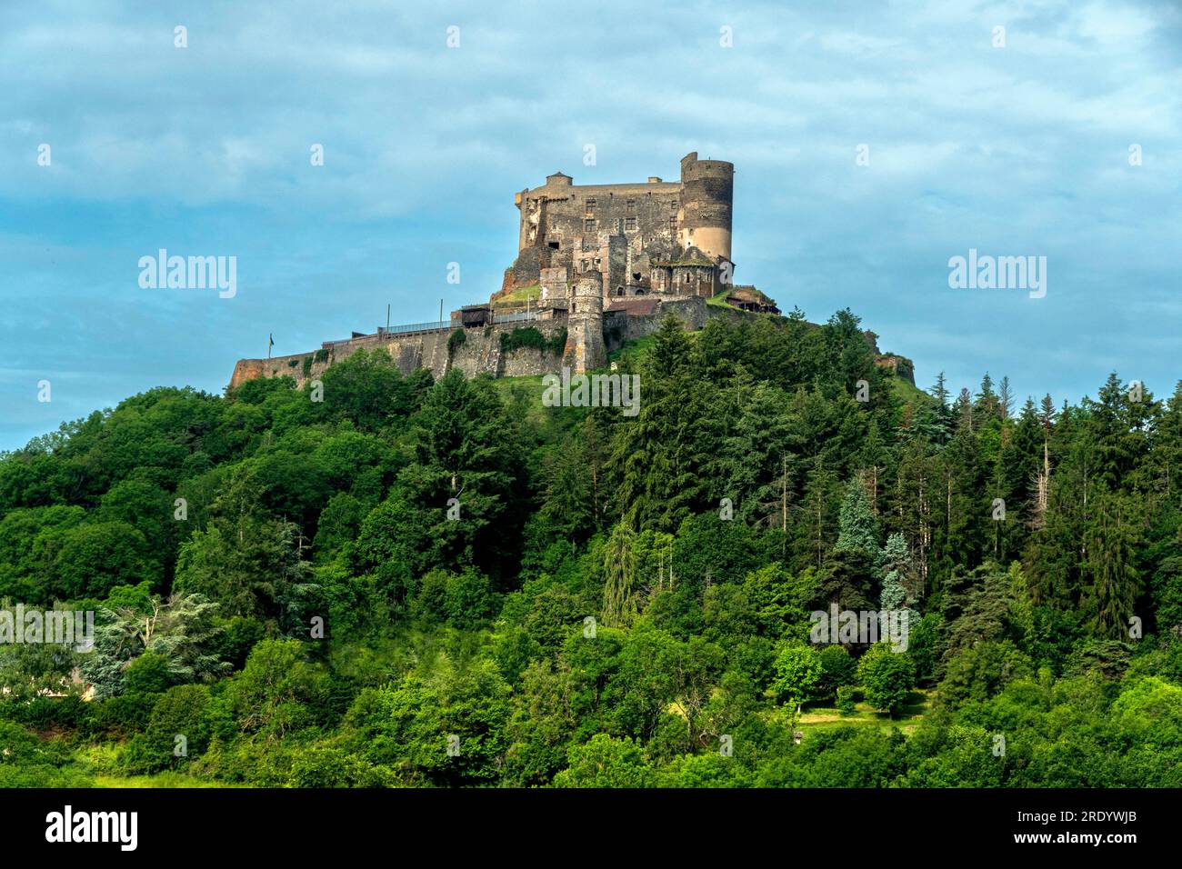 Murol castle, Murol built on a basalt promontory in the 13th century ...