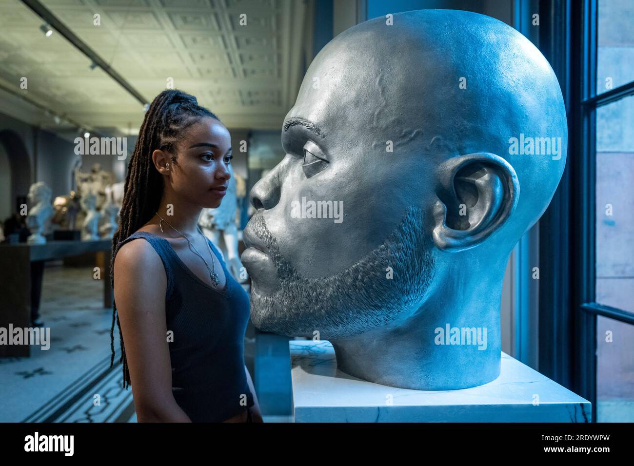 London, UK. 24 July 2023. A staff member views 'Numen (Shifting Votive ...