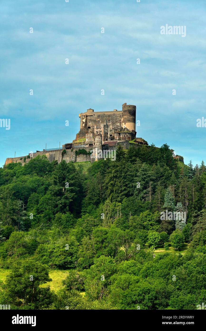 Murol castle, Murol built on a basalt promontory in the 13th century ...