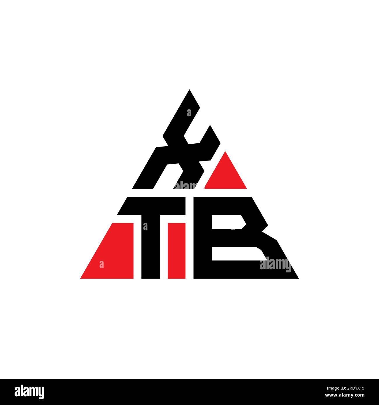 XTB triangle letter logo design with triangle shape. XTB triangle logo ...