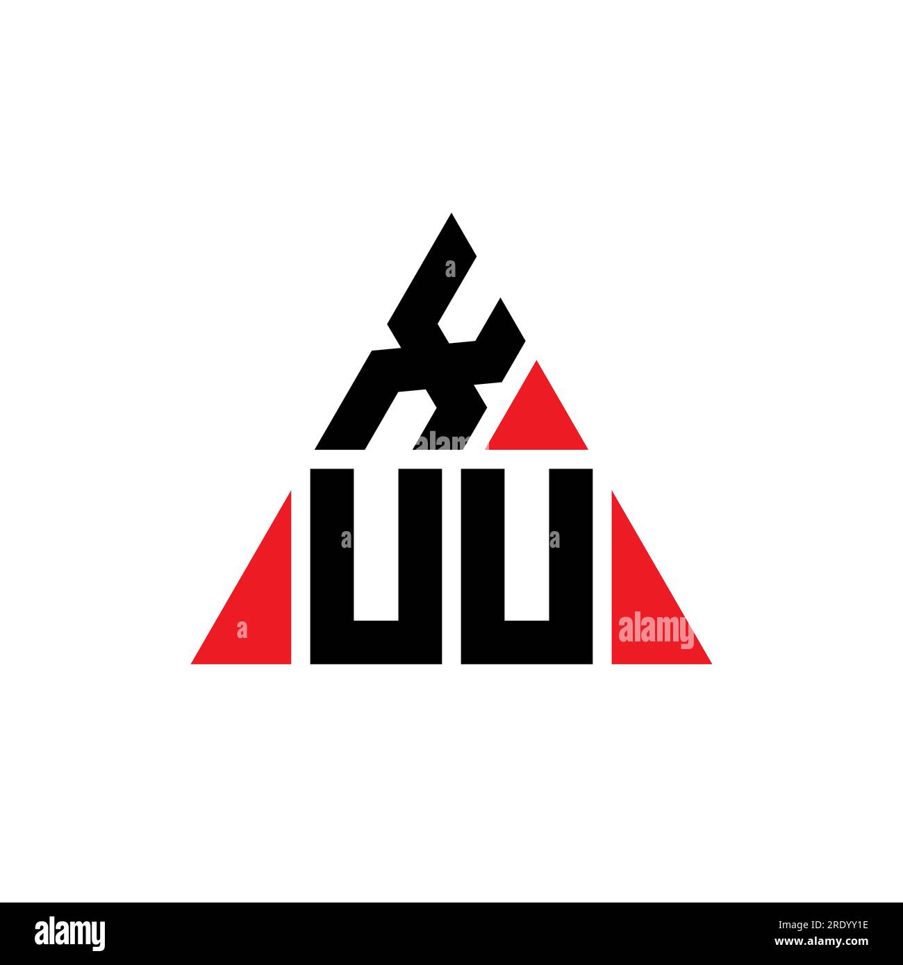 XUU triangle letter logo design with triangle shape. XUU triangle logo ...