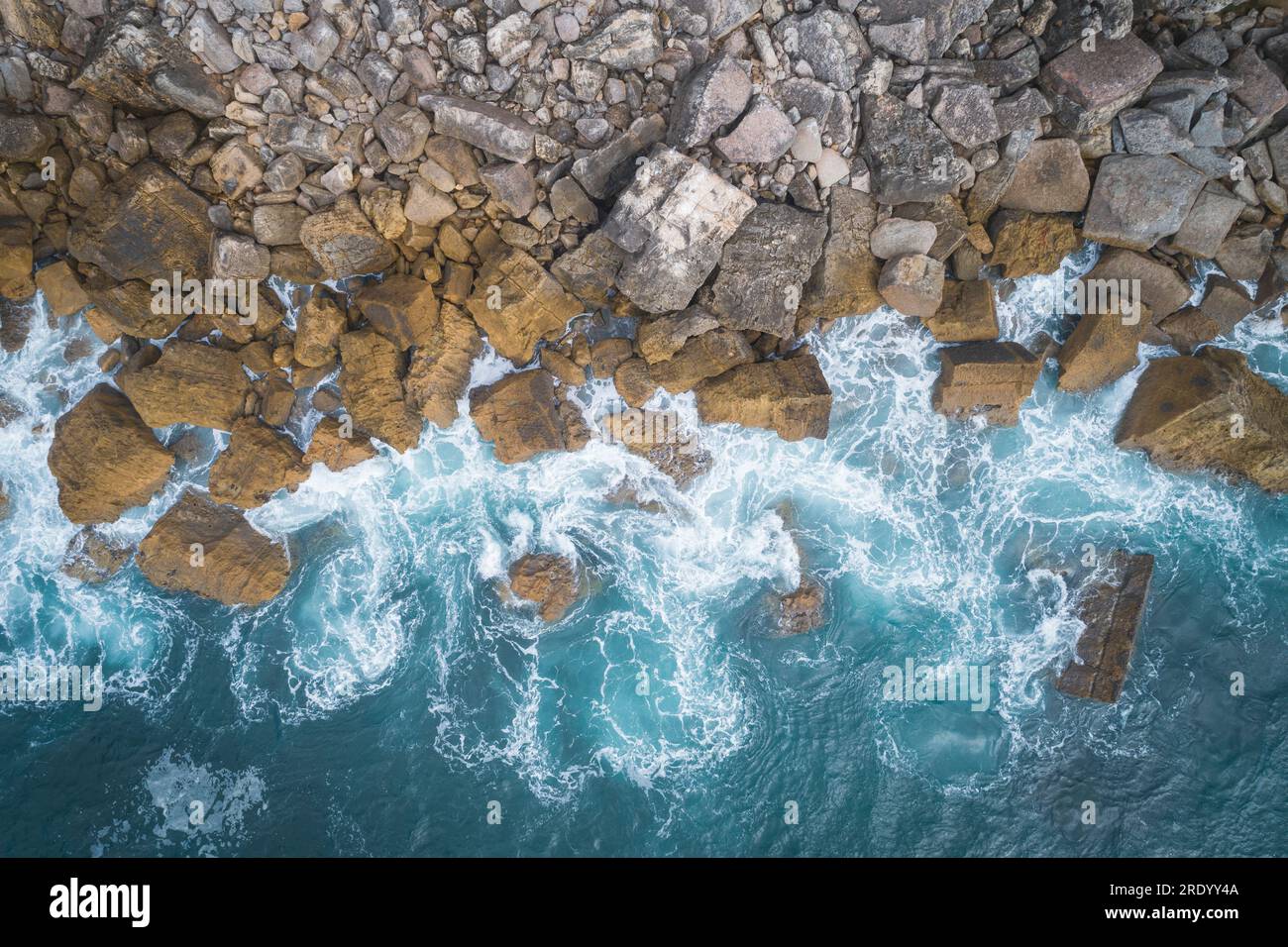 Aerial from rocks ocean hi-res stock photography and images - Alamy