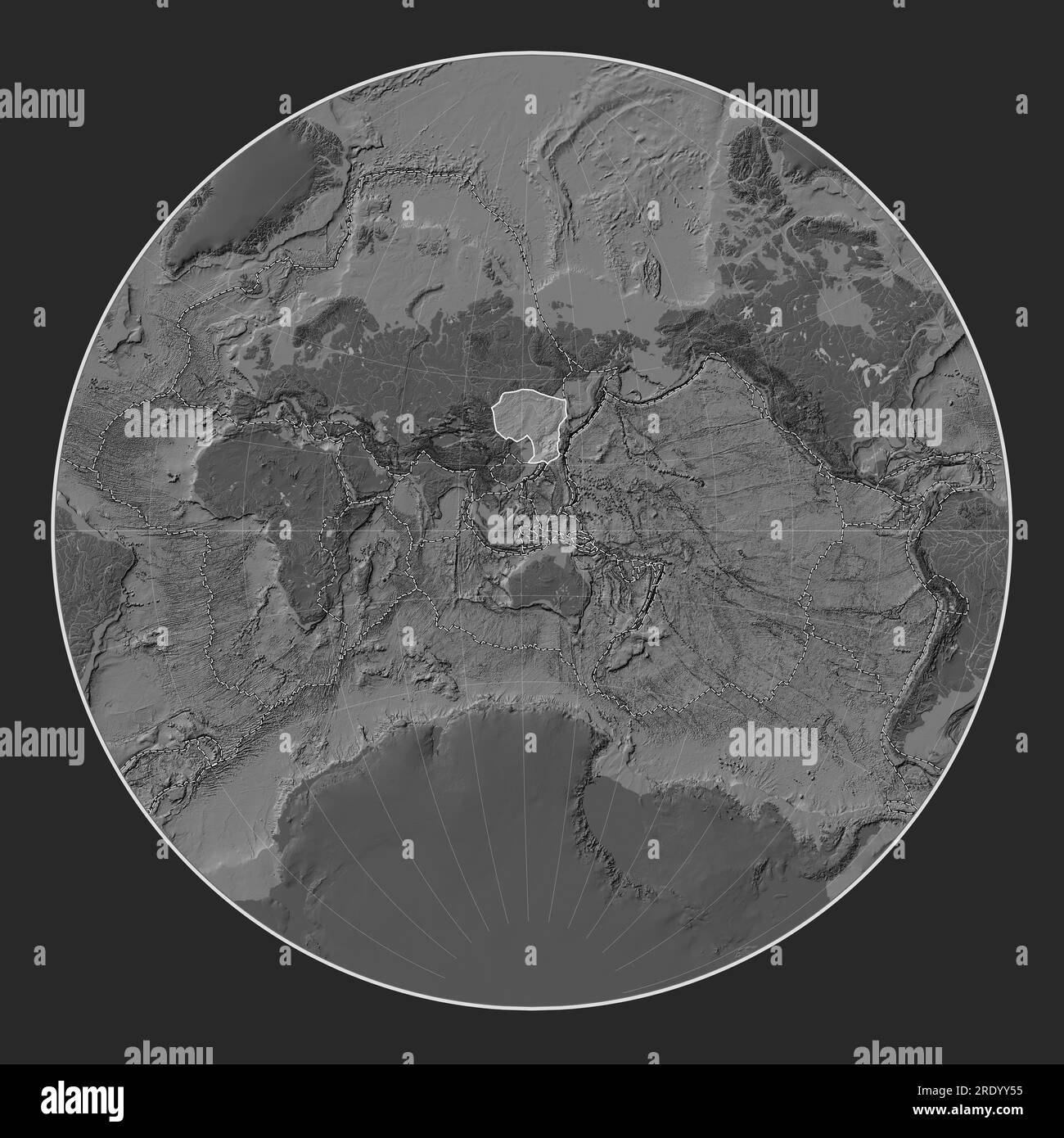 Tectonic plates map Black and White Stock Photos & Images - Alamy
