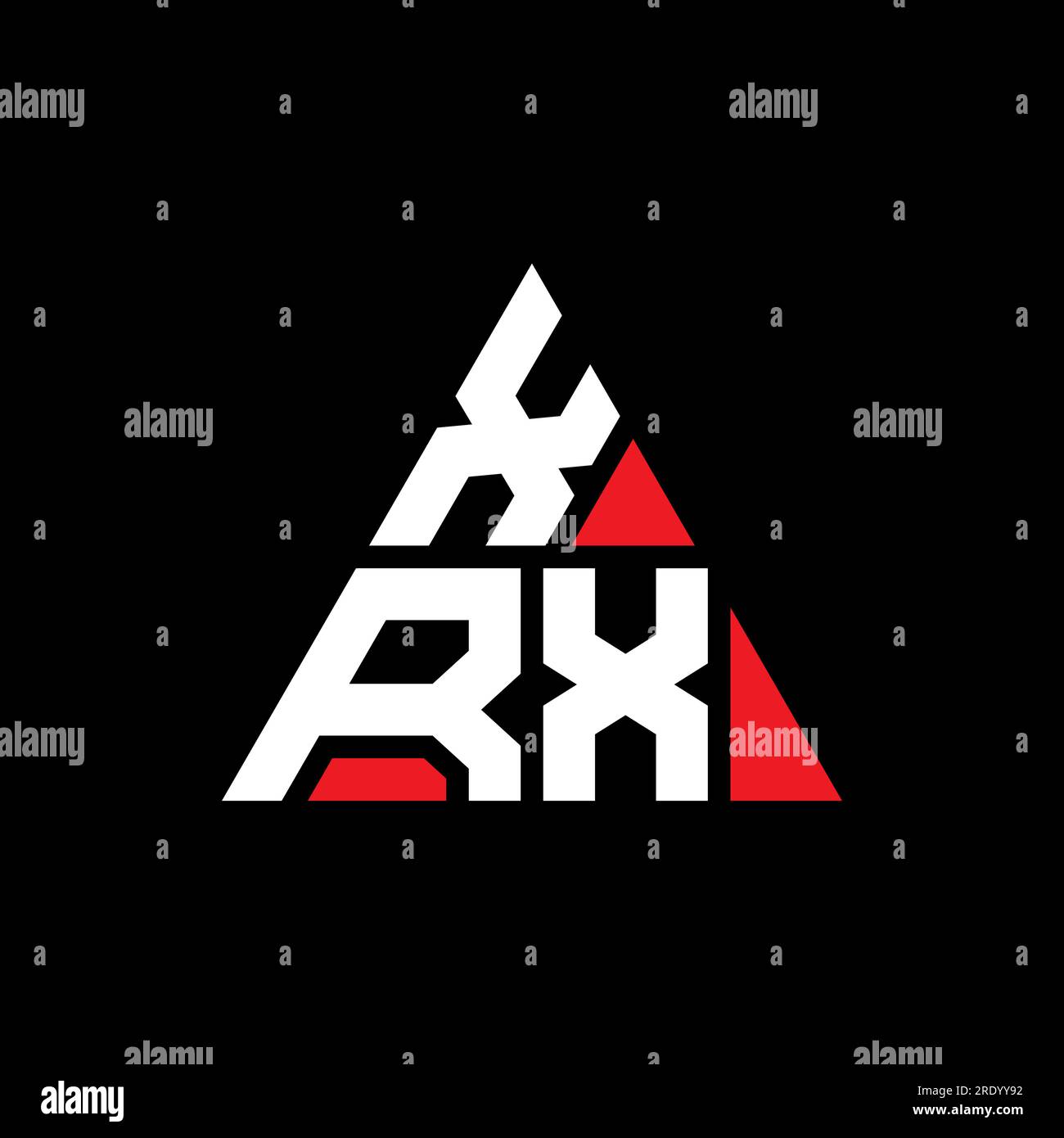 XRX triangle letter logo design with triangle shape. XRX triangle logo ...