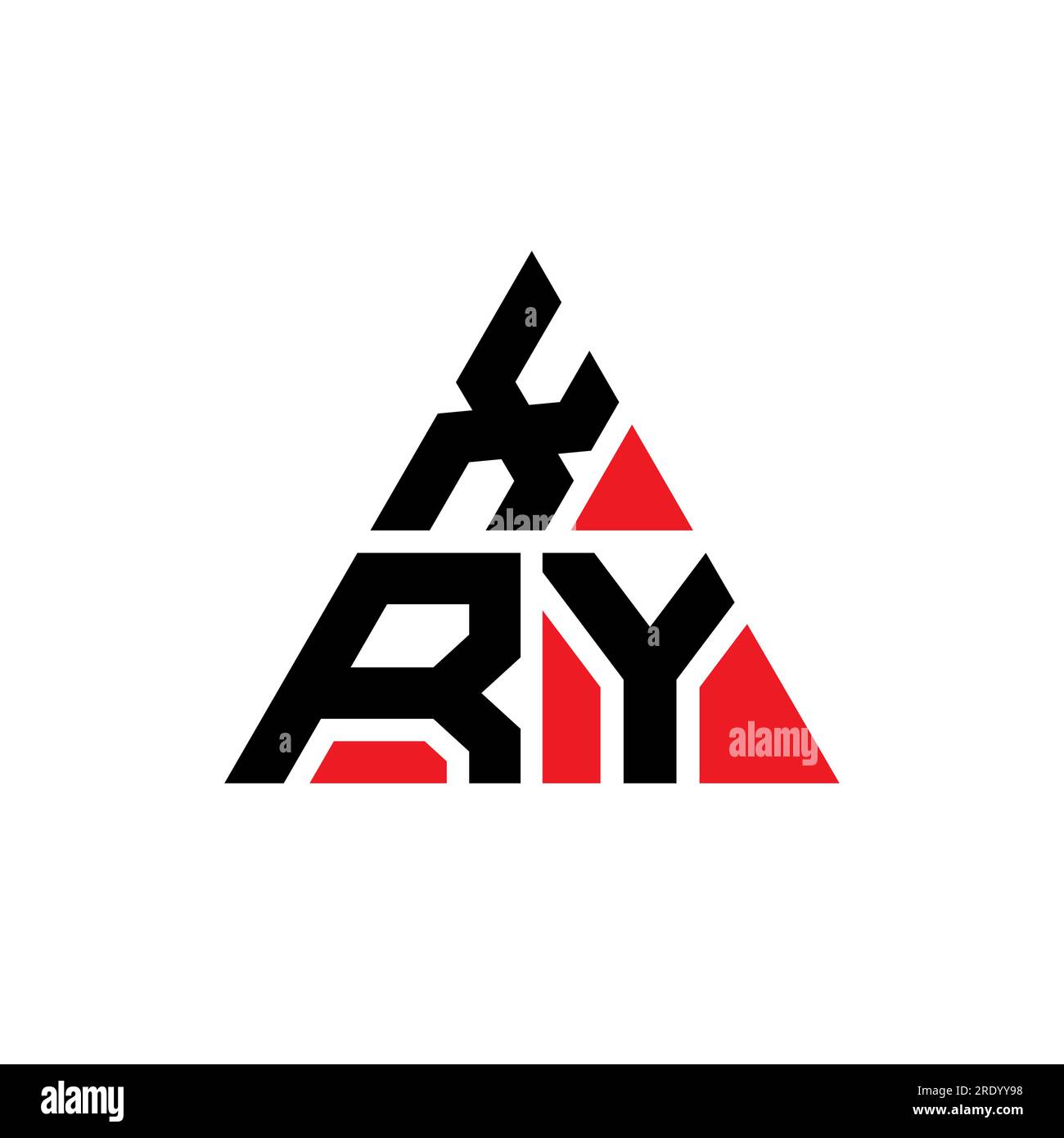XRY triangle letter logo design with triangle shape. XRY triangle logo ...