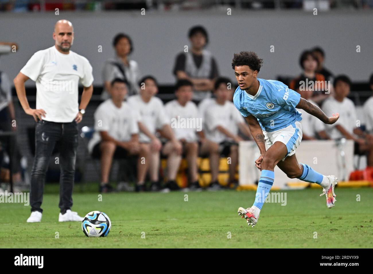 National Stadium, Tokyo, Japan. 23rd July, 2023. L-R) Pep ...
