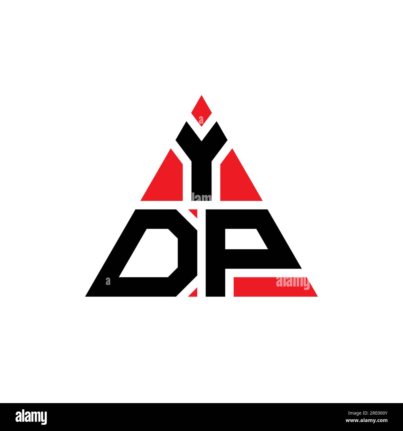 YDP triangle letter logo design with triangle shape. YDP triangle logo ...