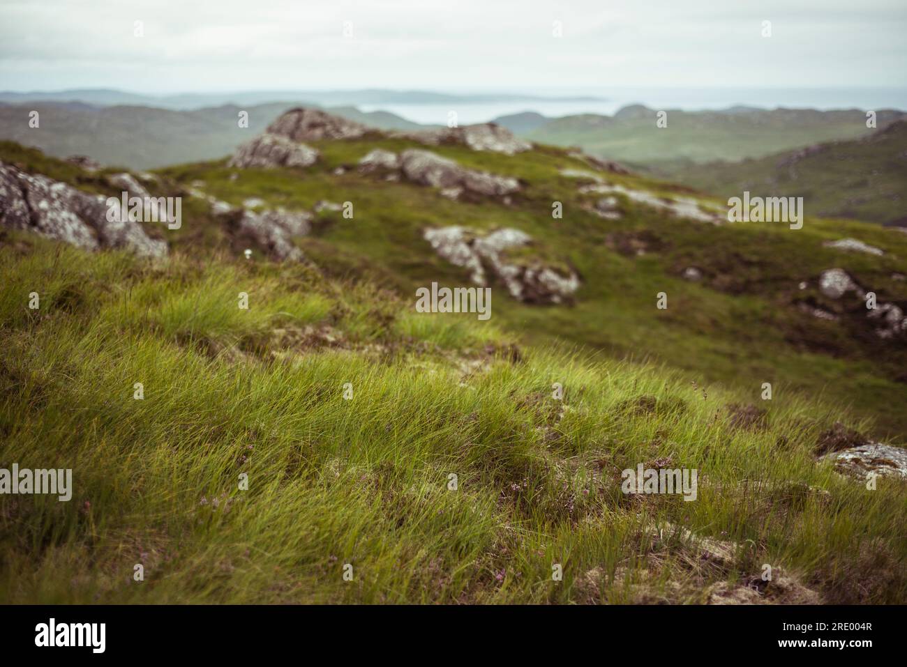 landscape view remote scotland highlands coast and grass Stock Photo ...
