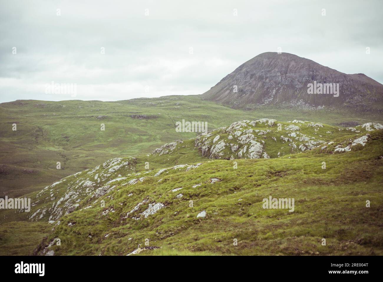 landscape view remote scotland highlands coast and grass Stock Photo ...