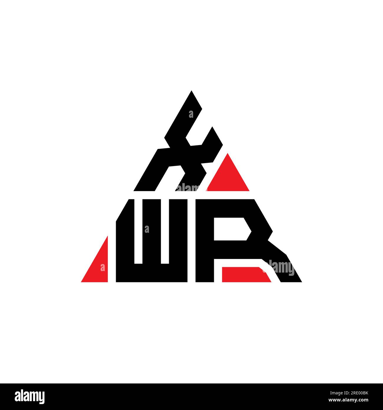 XWR triangle letter logo design with triangle shape. XWR triangle logo ...
