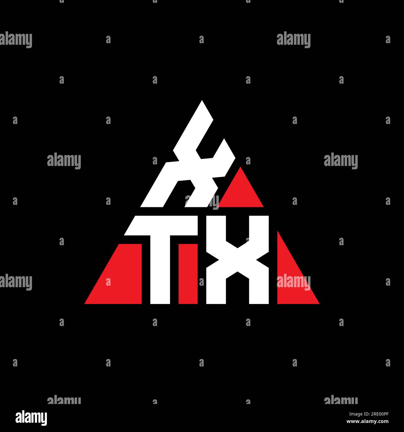 XTX triangle letter logo design with triangle shape. XTX triangle logo ...