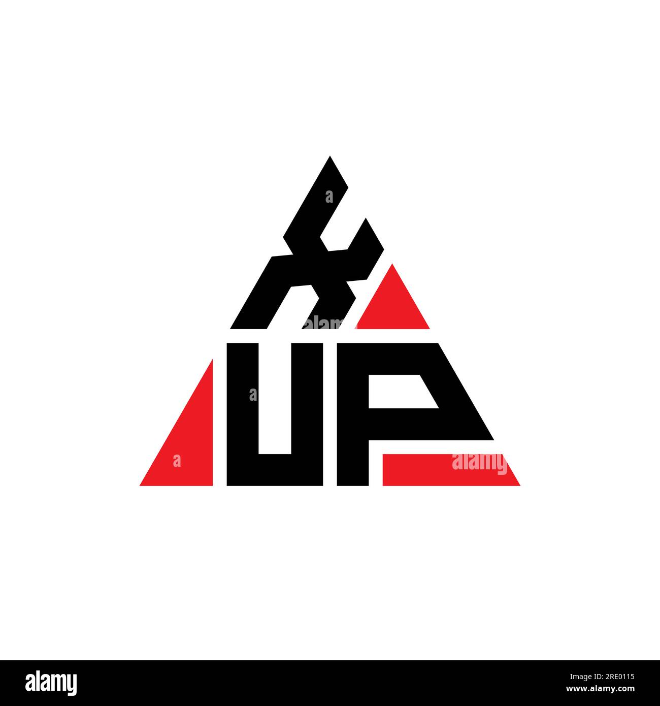 XUP triangle letter logo design with triangle shape. XUP triangle logo ...