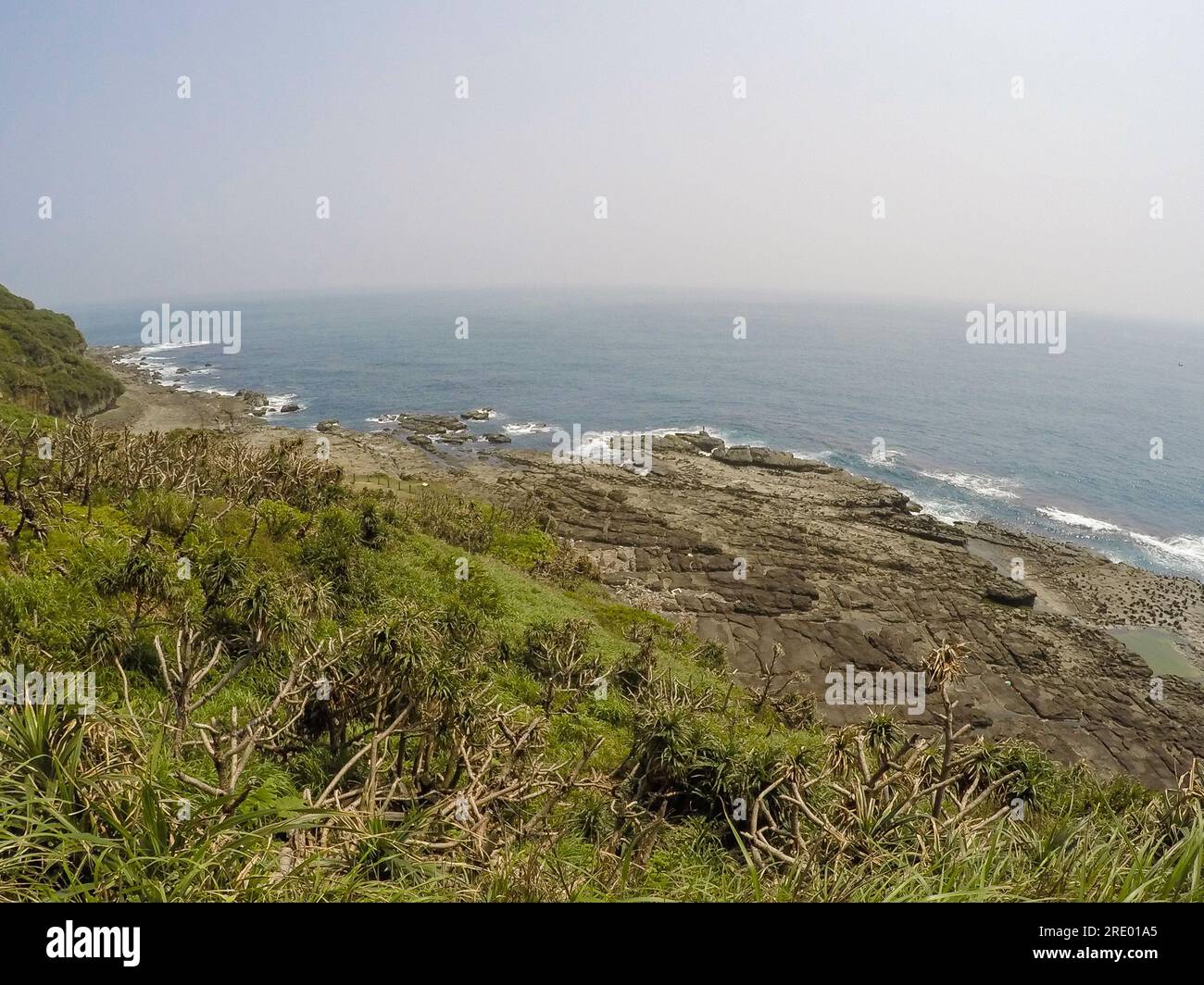 Bitoujiao Trail in Bitou Cape, a famous hiking trail on the mountain ...