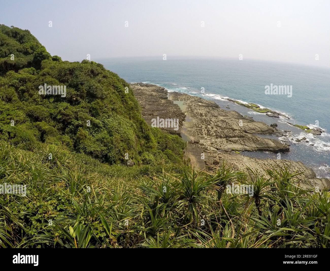 Bitoujiao Trail in Bitou Cape, a famous hiking trail on the mountain ...