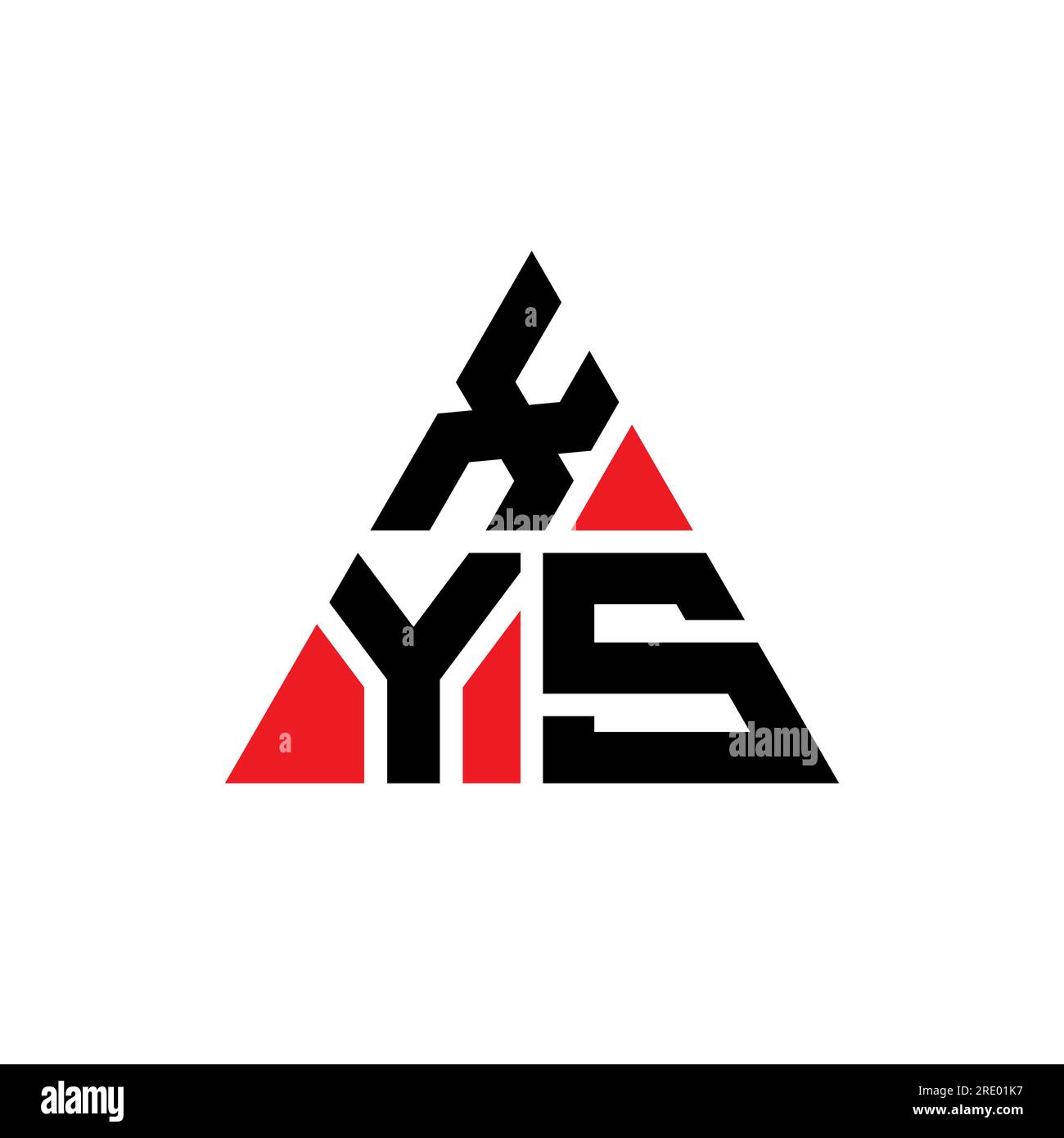 XYS triangle letter logo design with triangle shape. XYS triangle logo ...