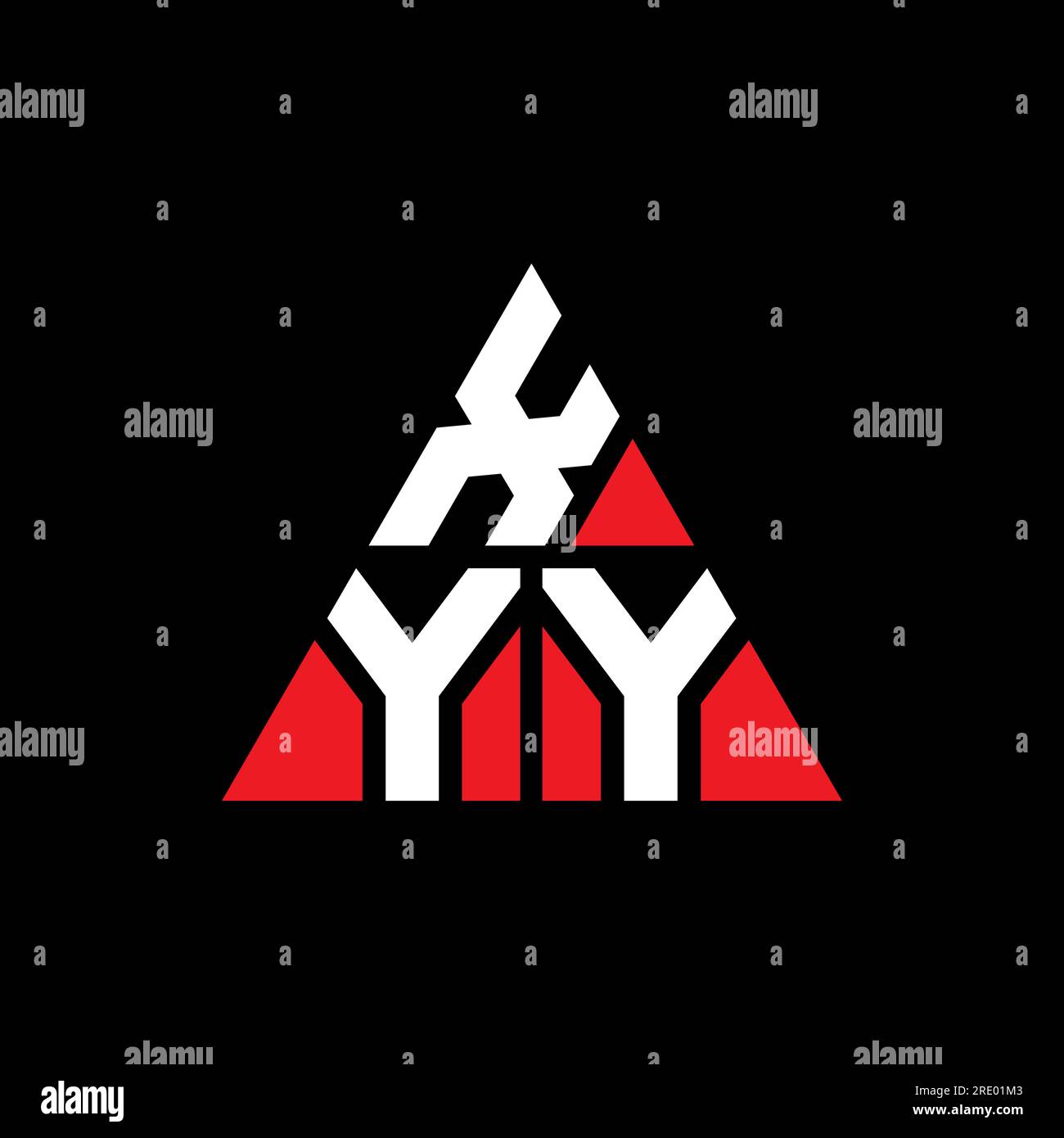 XYY triangle letter logo design with triangle shape. XYY triangle logo ...