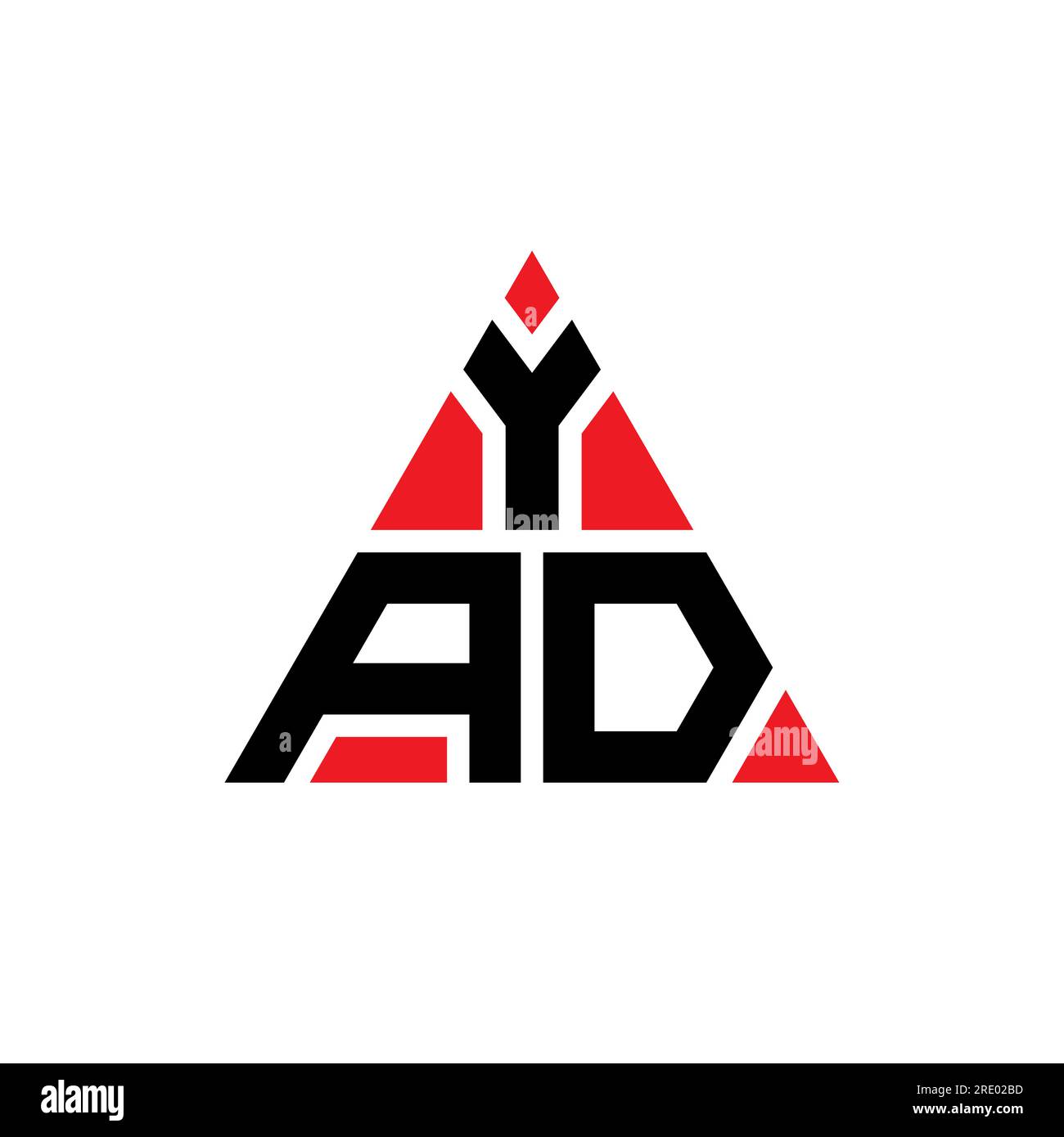 Yad Triangle Letter Logo Design With Triangle Shape Yad Triangle Logo Design Monogram Yad