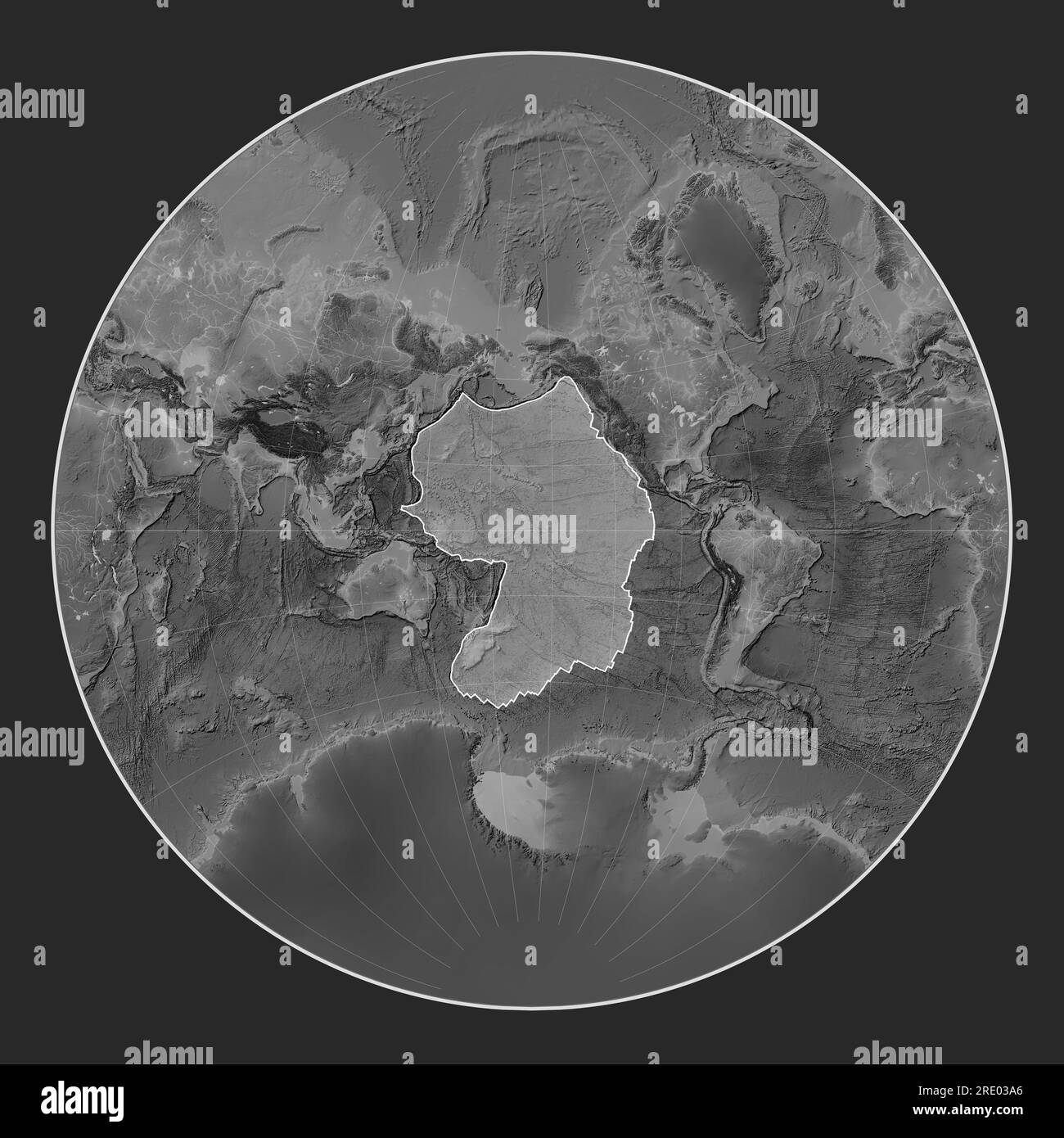 Pacific centered map Black and White Stock Photos & Images - Alamy