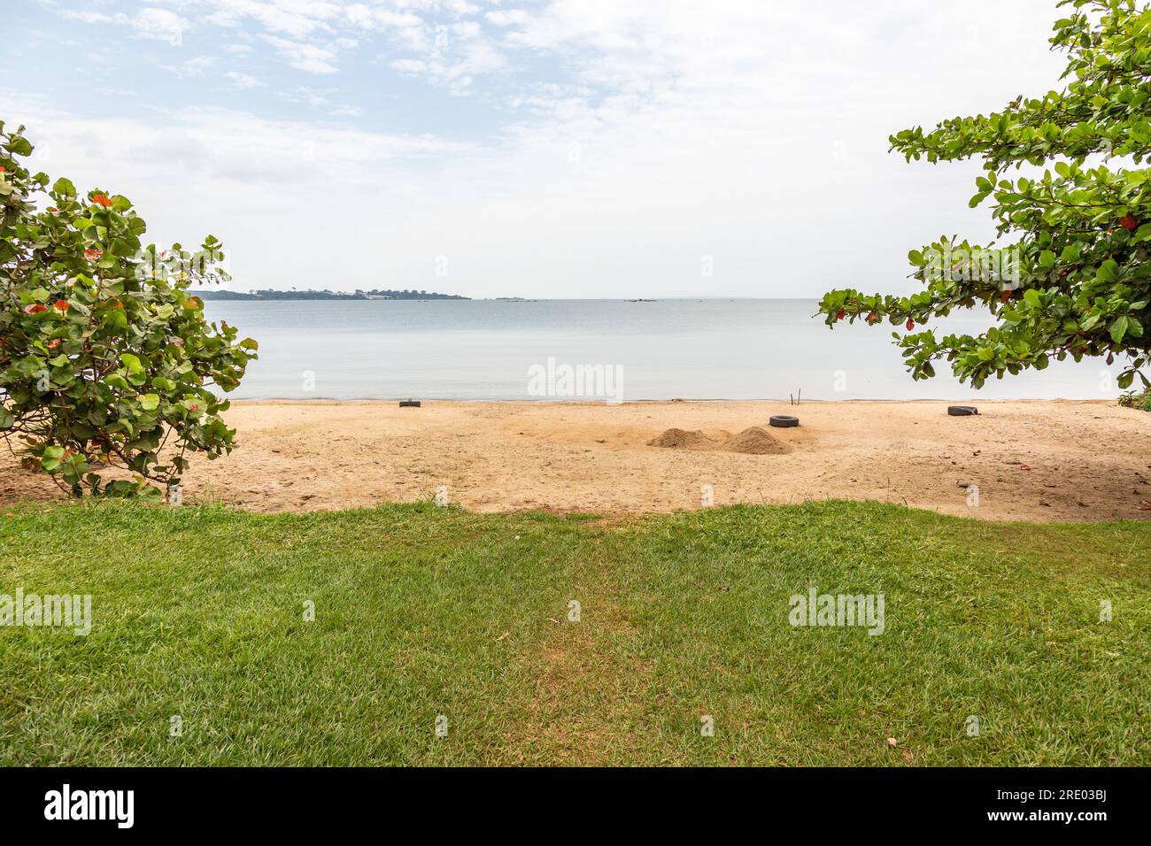 Sienna Beach, bordering Lake Victoria in Entebbe, Uganda Stock Photo ...