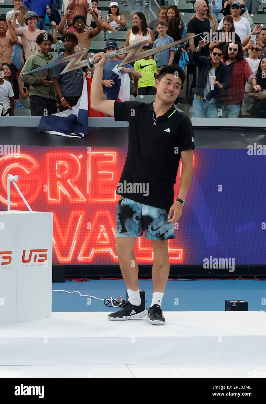 23 July 2023 Carson, California - Yibing Wu. UTS - Ultimate Tennis Showdown Finals held at the ...