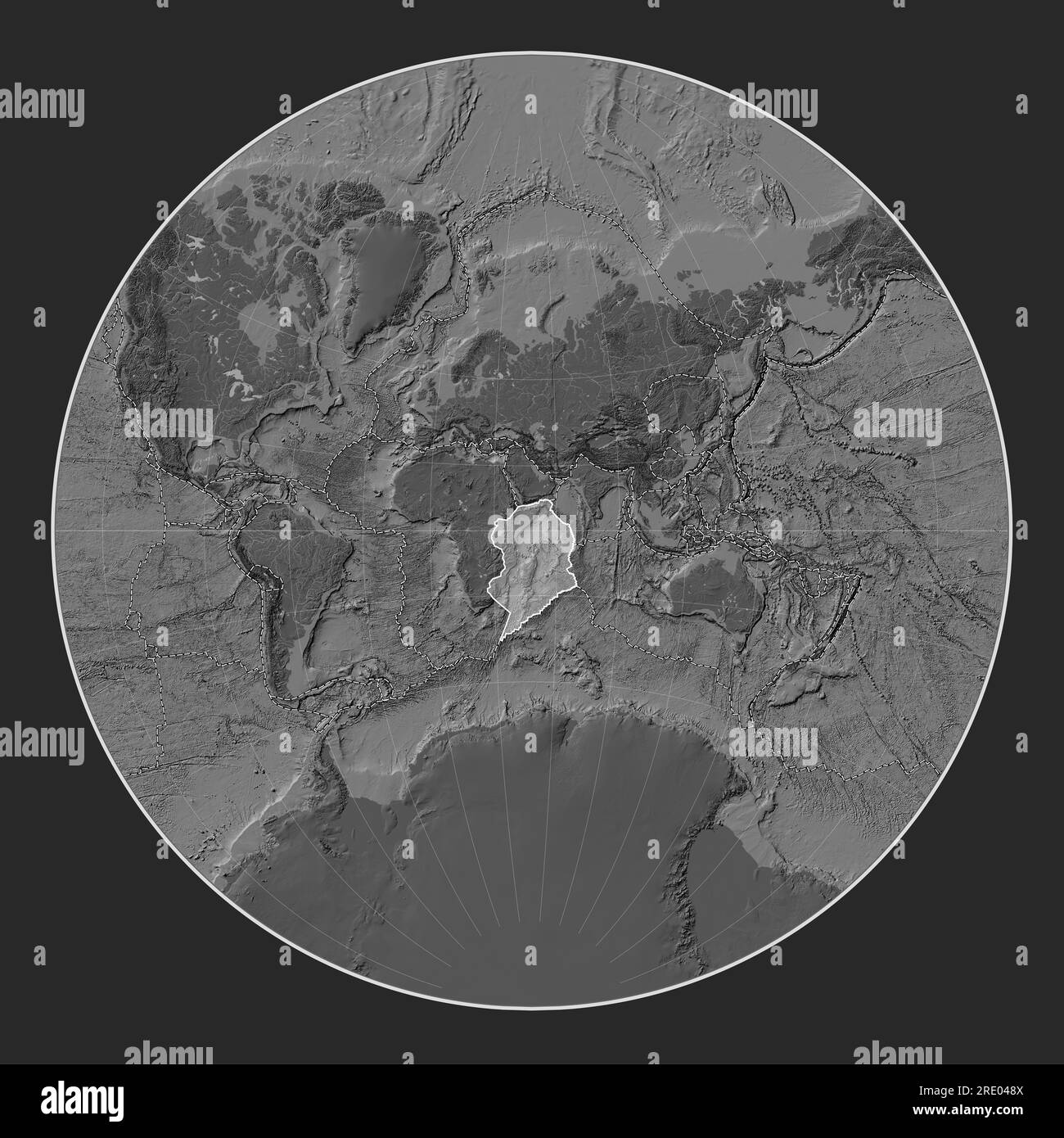 Tectonic plates map Black and White Stock Photos & Images - Alamy