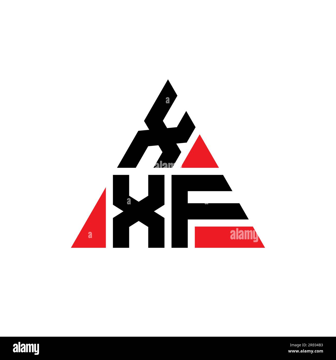 XXF triangle letter logo design with triangle shape. XXF triangle logo ...