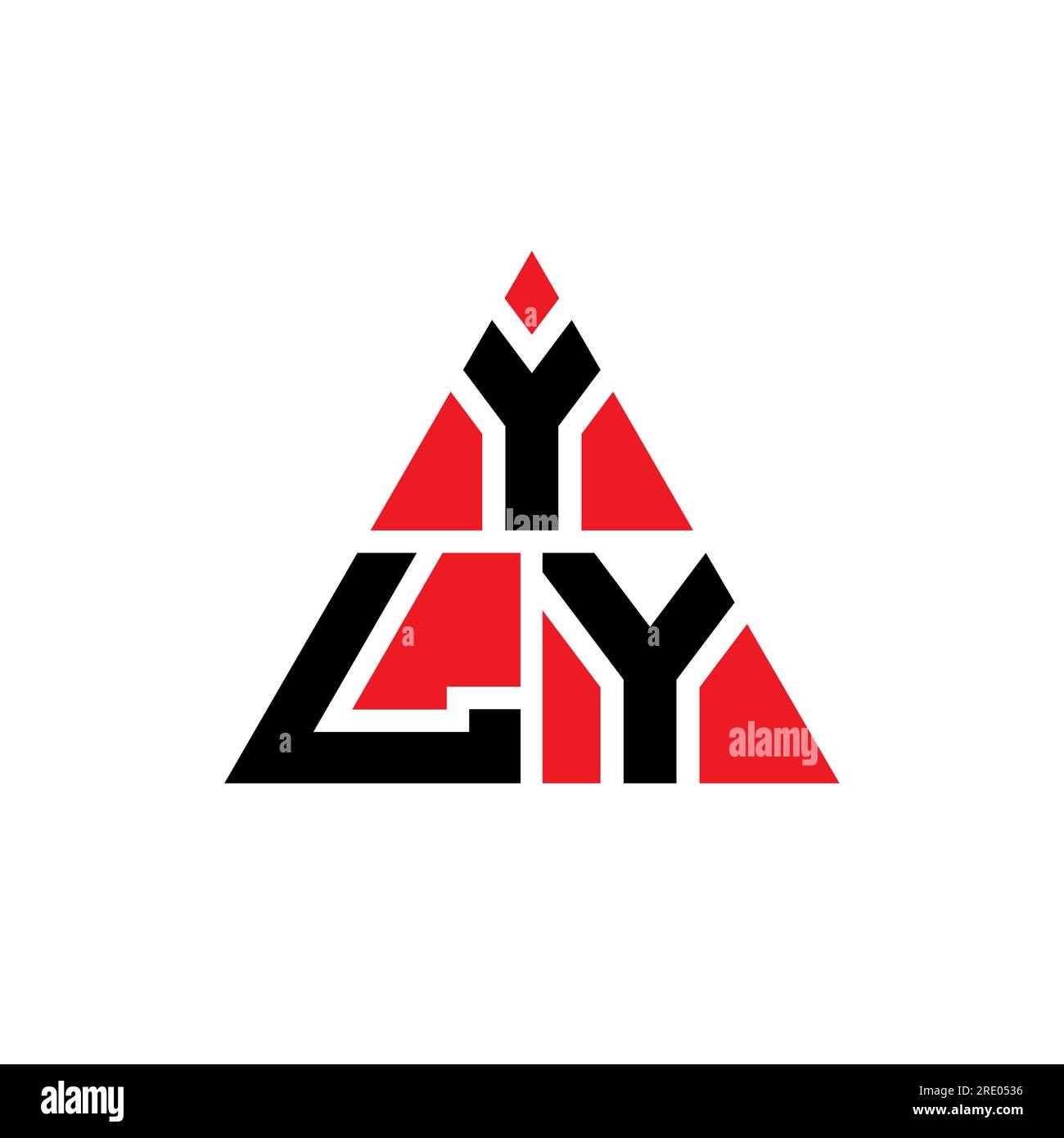 YLY triangle letter logo design with triangle shape. YLY triangle logo ...