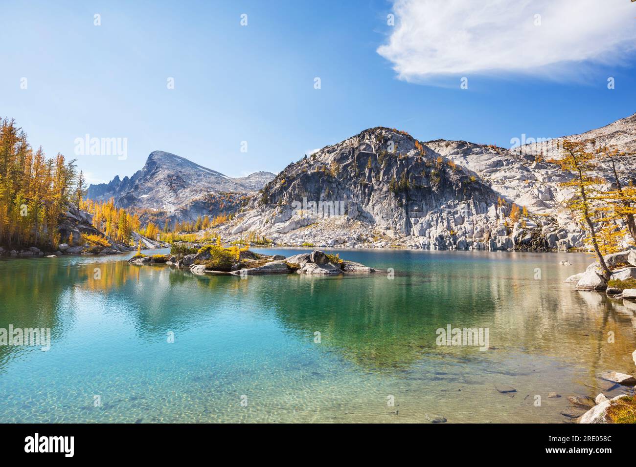 Beautiful Alpine lakes wilderness area in Washington, USA Stock Photo ...