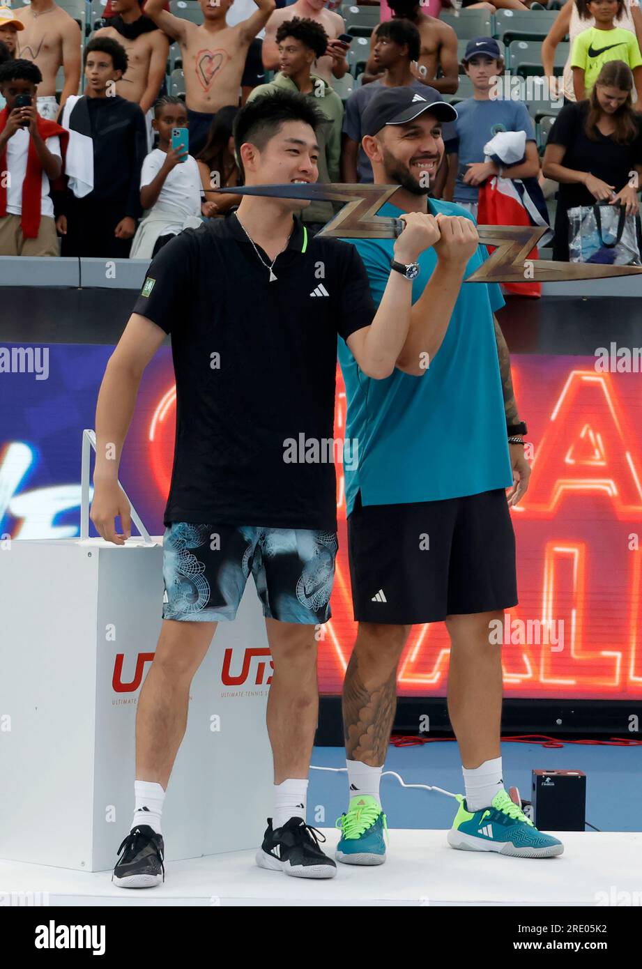 Carson, California, USA. 23rd July, 2023. Yibing Wu, Gerardo Azcurra ...