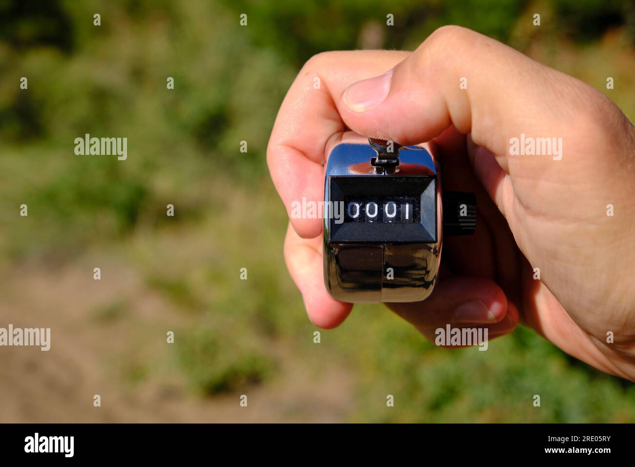 Manual mechanical counter for accurate counting in your hand green ...