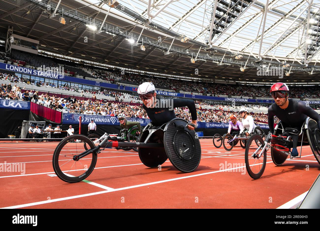 Nathan Maguire and Danny Sidbury of GB & NI at the men’s 1500m ...