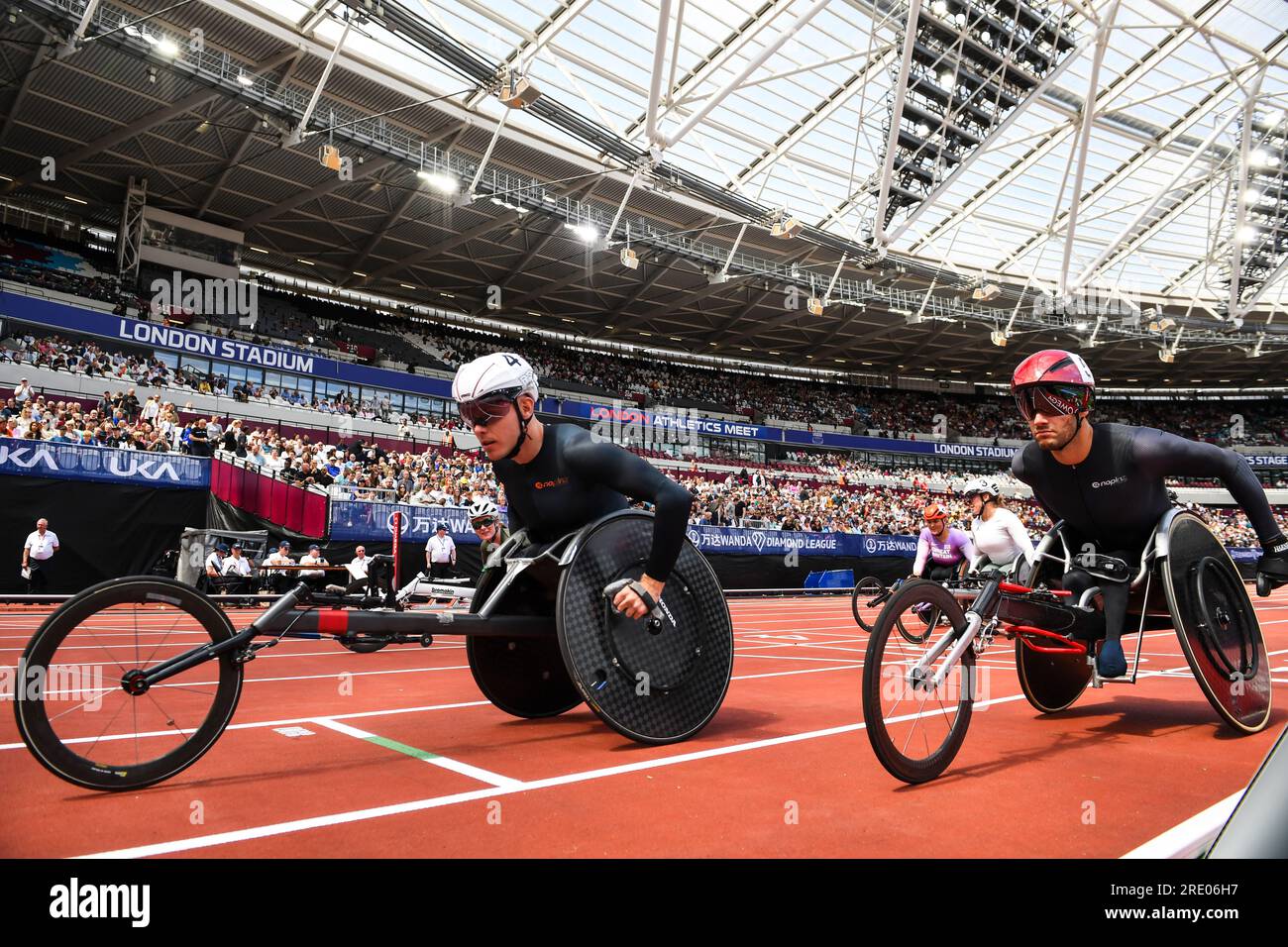 Nathan Maguire and Danny Sidbury of GB & NI at the men’s 1500m ...