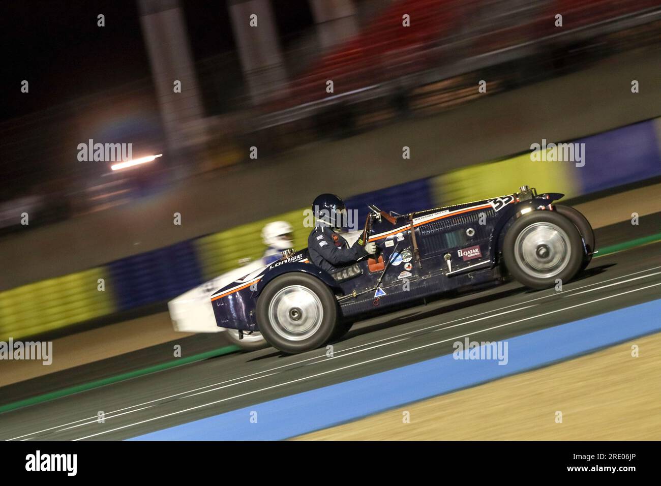 LE MANS CLASSIC 2023, Bugatti T51 1927 in night practice Stock Photo ...
