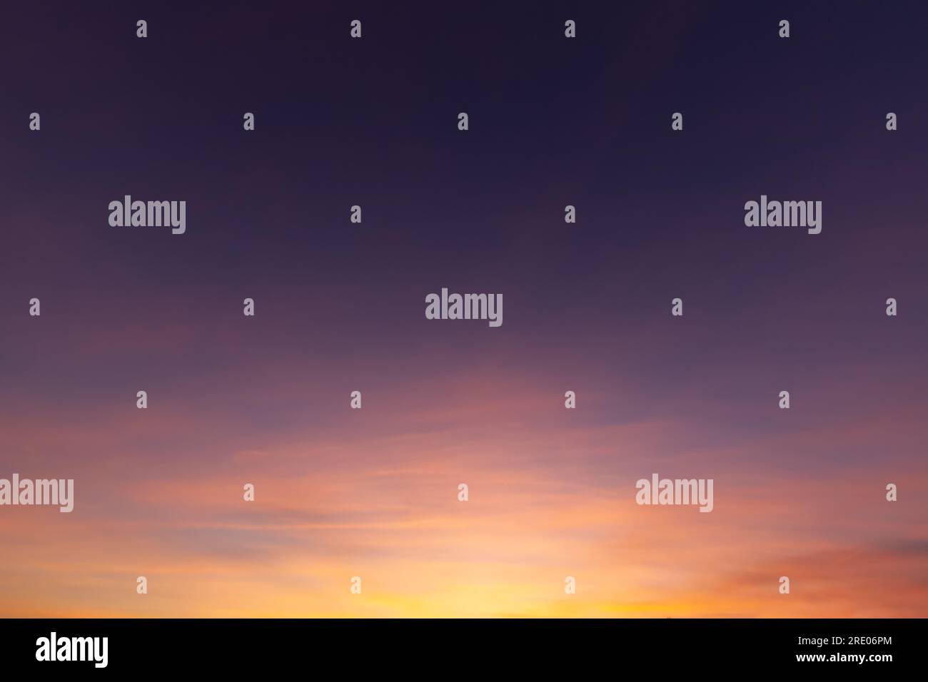 Clear orange sky with little clouds hi-res stock photography and images - Alamy