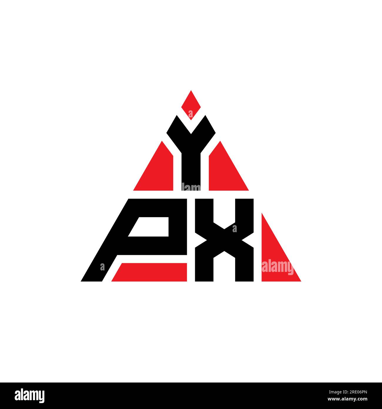 YPX triangle letter logo design with triangle shape. YPX triangle logo ...