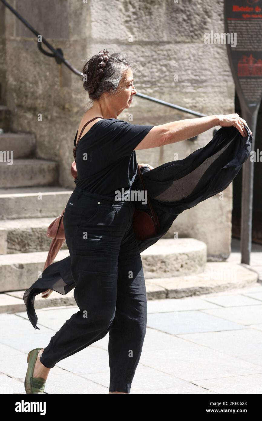 Paris, France. 24th July, 2023. Catherine Ringer during the funeral at ...
