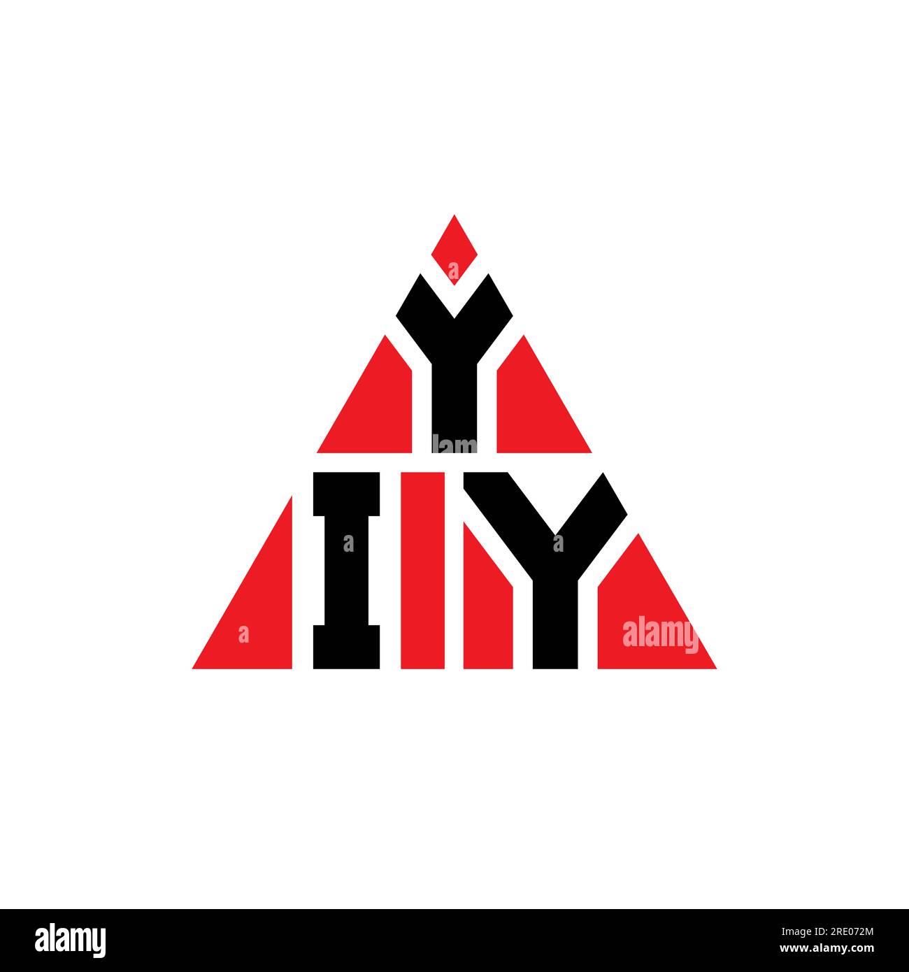 YIY triangle letter logo design with triangle shape. YIY triangle logo ...