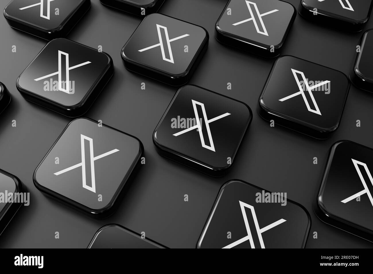 LONDON, UK - July 2023: The new Twitter Logo and brand is released ...