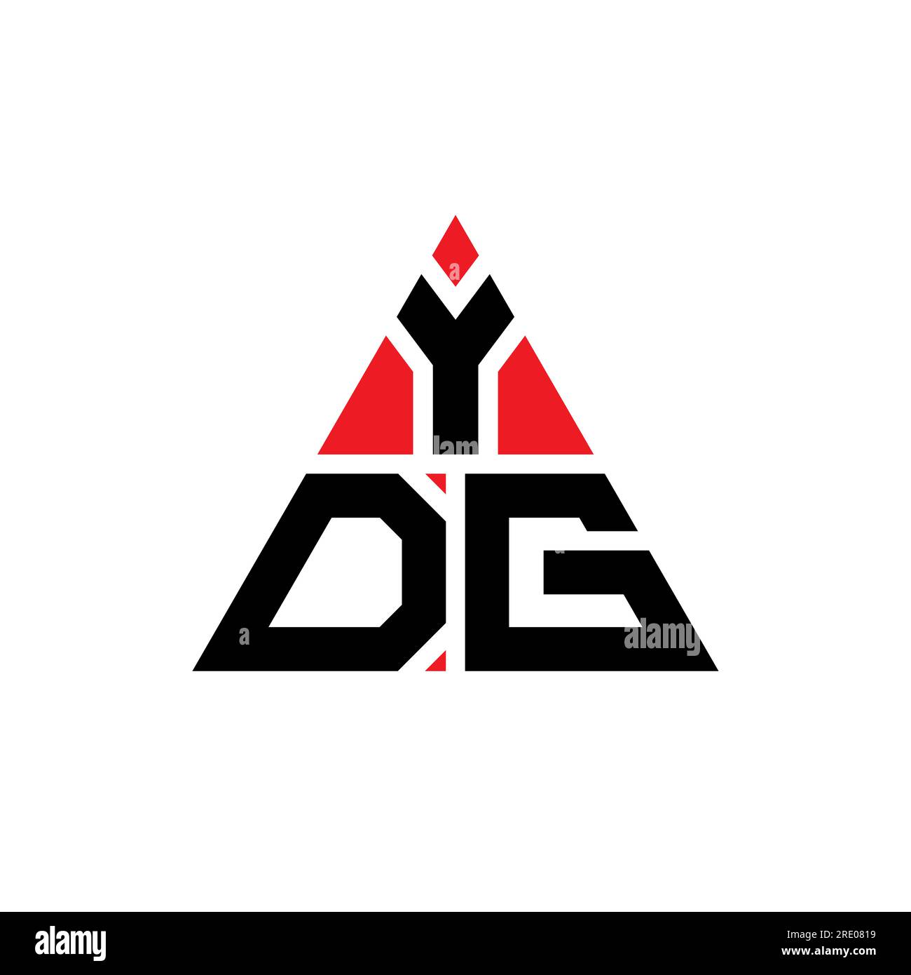 YDG triangle letter logo design with triangle shape. YDG triangle logo ...